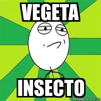 Meme Challenge Accepted - vegeta insecto - 19074603
