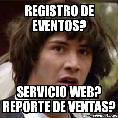Meme Keanu Reeves - Registro de eventos? servicio web? reporte de ...