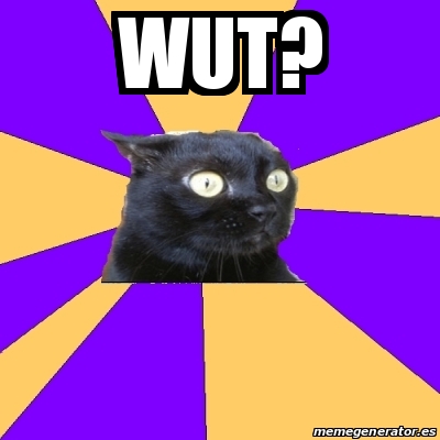 Meme Anxiety Cat - wut? - 19759342