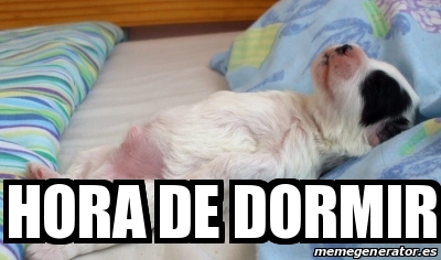 Meme Personalizado - hora de dormir - 19808566