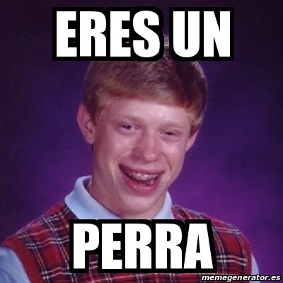 Meme Bad Luck Brian - eres un perra - 19931333
