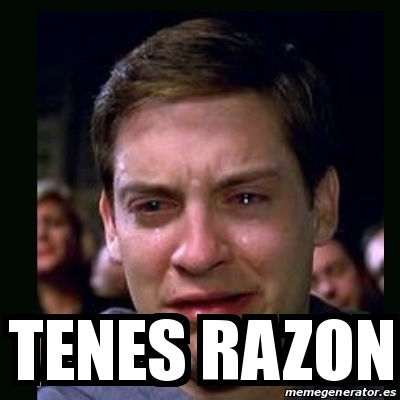 Meme crying peter parker - tenes razon - 19939452