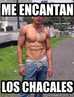 Meme Personalizado - ME ENCANTAN LOS CHACALES - 2191701