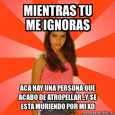 Meme Jealous Girl - mientras tu me ignoras aca hay una persona que ...