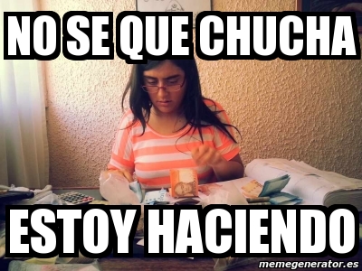 Meme Personalizado - no se que chucha estoy haciendo - 2239156