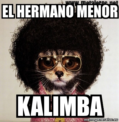 Meme Personalizado - el hermano menor kalimba - 2243470