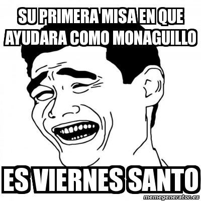 Meme Yao Ming 2 - su primera misa en que ayudara como monaguillo es ...