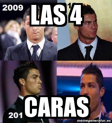 Meme Personalizado - las 4 carAS - 2285009