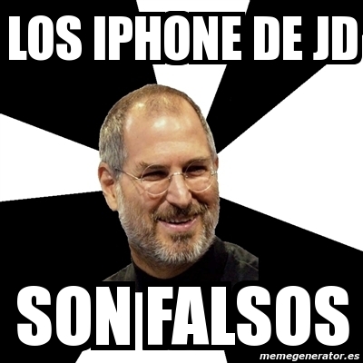 Meme Steve Jobs - los iphone de jd son falsos - 2033525