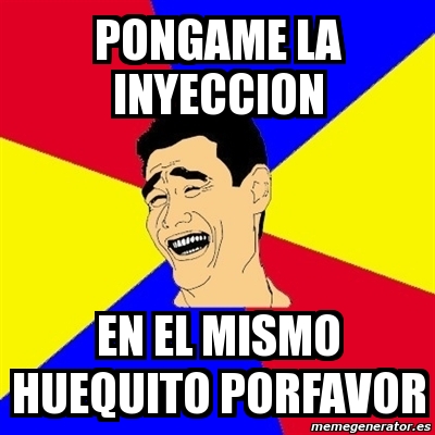 Meme Yao Ming - PONGAME LA INYECCION EN EL MISMO HUEQUITO PORFAVOR ...