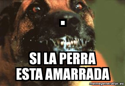 Meme Personalizado - . si la perra esta amarrada - 2308545