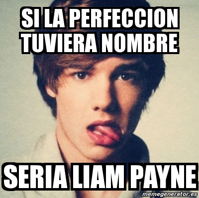 Meme Personalizado - si la perfeccion tuviera noMbre seria liam payne ...