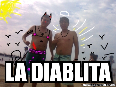 Meme Personalizado - la diablita - 2505919