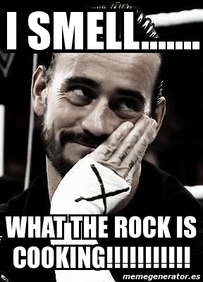 Meme Personalizado - i smell....... what the rock is cooking ...