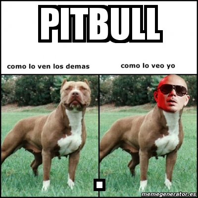 Meme Personalizado - pitbull . - 2531320