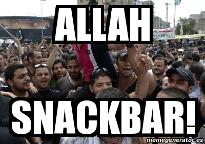 Meme Personalizado - allah snackbar! - 2592175