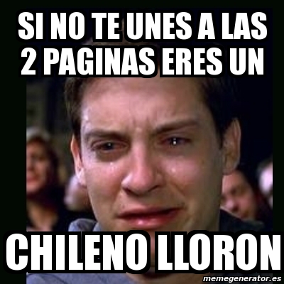 Meme crying peter parker - SI NO TE unes a las 2 paginas eres un ...