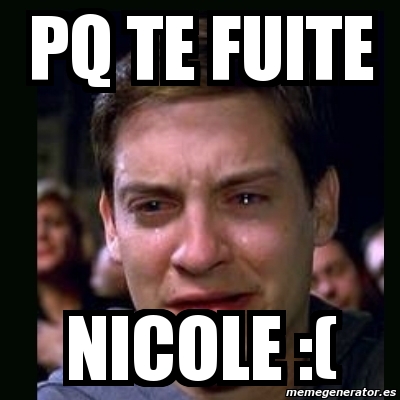 Meme crying peter parker - pq te fuite nicole :( - 2669723