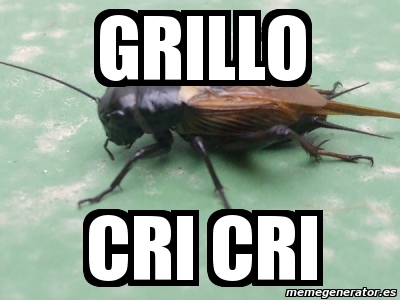 Meme Personalizado - Grillo CRI CRI - 2693666