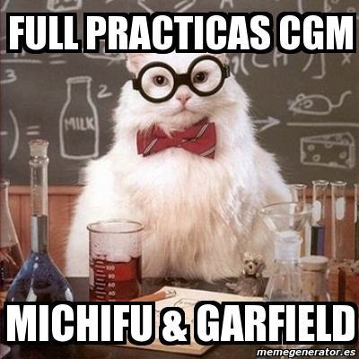 Meme Chemistry Cat - full practicas cgm michifu & garfield - 2711393