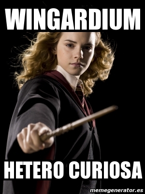 Meme Personalizado - wingardium hetero curiosa - 2728999