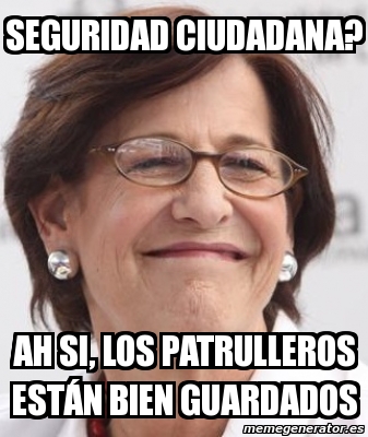 Meme Personalizado - seguridad ciudadana? ah si, los patrulleros estÃ¡n ...