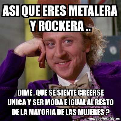 Memes Mujeres Rockeras