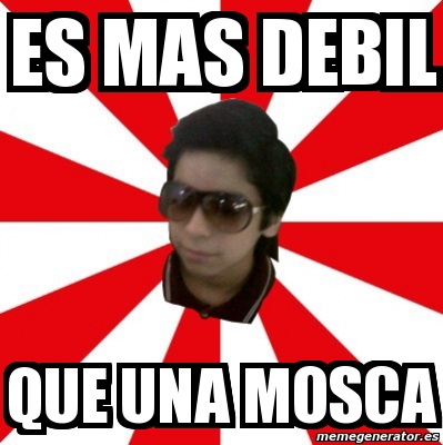 Meme Personalizado - ES MAS DEBIL QUE UNA MOSCA - 2924228