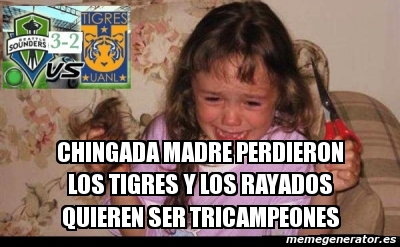 Meme Personalizado - chingada madre perdieron los tigres y los rayados ...