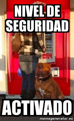 Meme Personalizado - nivel de seguridad activado - 2947867
