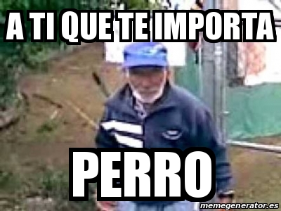 Meme Personalizado - a ti que te importa perro - 20100467