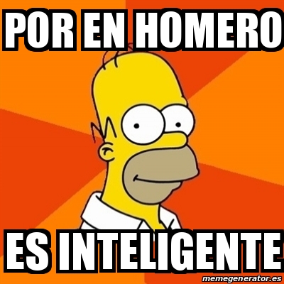 Meme Homer - por en homero es inteligente - 20108331