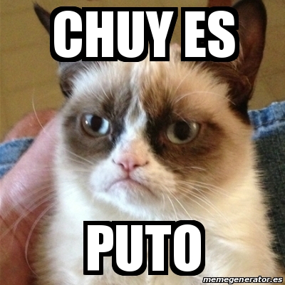 Meme Grumpy Cat - Chuy es puto - 20024659