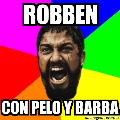 Meme Sparta - Robben Con pelo y barba - 20028270