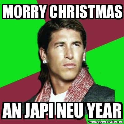 Meme Sergio Ramos - MORRY CHRISTMAS AN JAPI NEU YEAR - 20029420