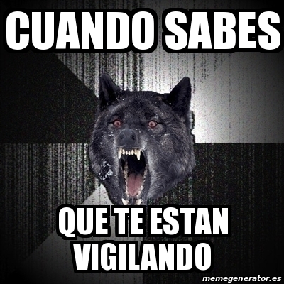 Meme Insanity Wolf - cuando sabes que te estan vigilando - 20232292