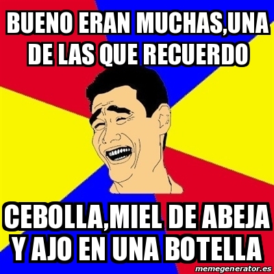 Meme Yao Ming - bueno eran muchas,una de las que recuerdo cebolla,miel ...