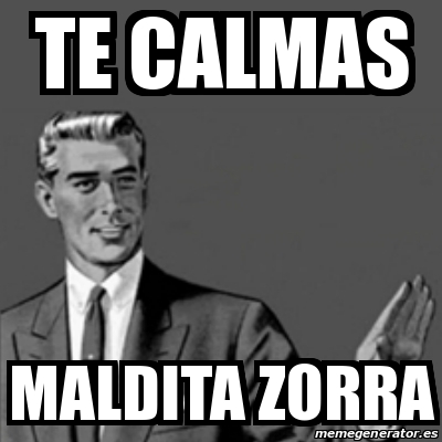 Meme Correction Guy - Te Calmas Maldita Zorra - 20261113
