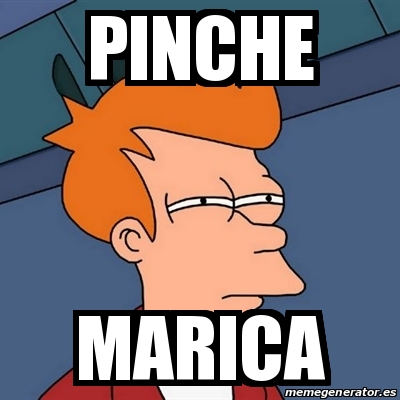 Meme Futurama Fry - pinche marica - 20271151