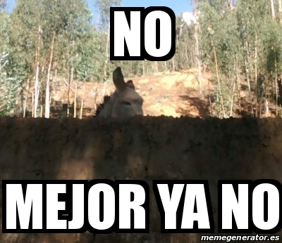 Meme Personalizado - NO MEJOR YA NO - 20308122