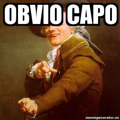 Meme Joseph Ducreux - OBVIO CAPO - 20333631