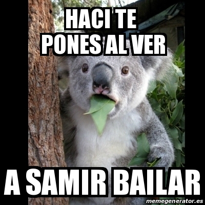 Meme Koala - Haci te pones al ver A Samir bailar - 20421417