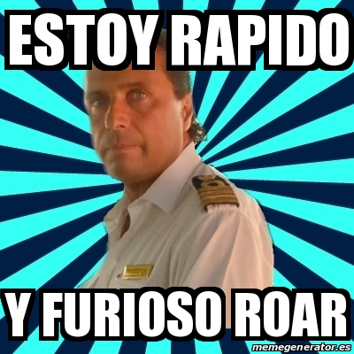 Meme Francesco Schettino - estoy rapido y furioso roar - 20449225