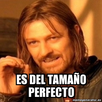 Meme Boromir - es del tamaÃ±o perfecto - 20080683