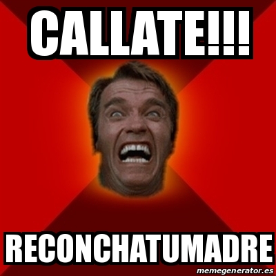 Meme Arnold - callate!!! RECONCHATUMADRE - 20802122