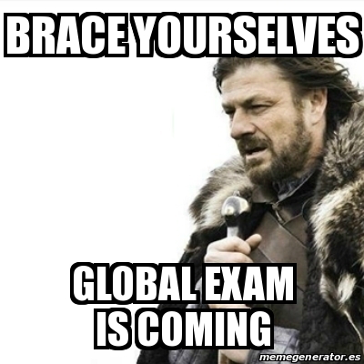 Meme Prepare Yourself - brace yourselves global exam is coming - 20832119