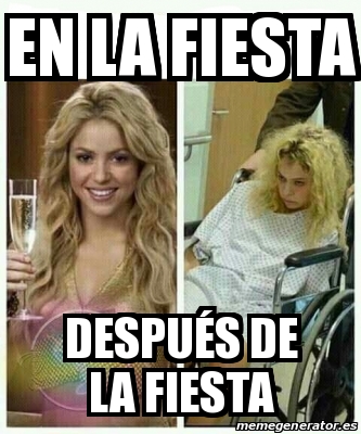 Meme Personalizado - En la fiesta DespuÃ©s de la fiesta - 20971548