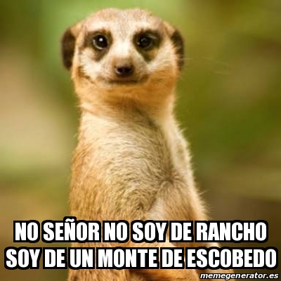 Meme Personalizado - No seÃ±or no soy de rancho soy de un monte de ...