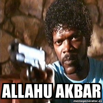 Meme Pulp Fiction - ALLAHU AKBAR - 21004933
