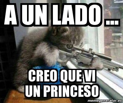 Meme Personalizado - A un lado ... Creo que vi un princeso - 21005951